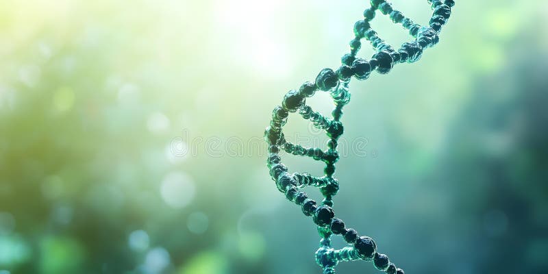 Close-up of DNA Double Helix Structure Stock Illustration ...
