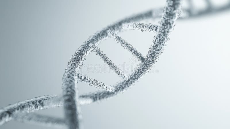 Close-up of Dna Helix Structure in Soft Light Stock Illustration ...