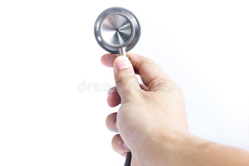 Close-up of Doctor Using Stethoscope , Focus on Stethoscope Stock Image ...