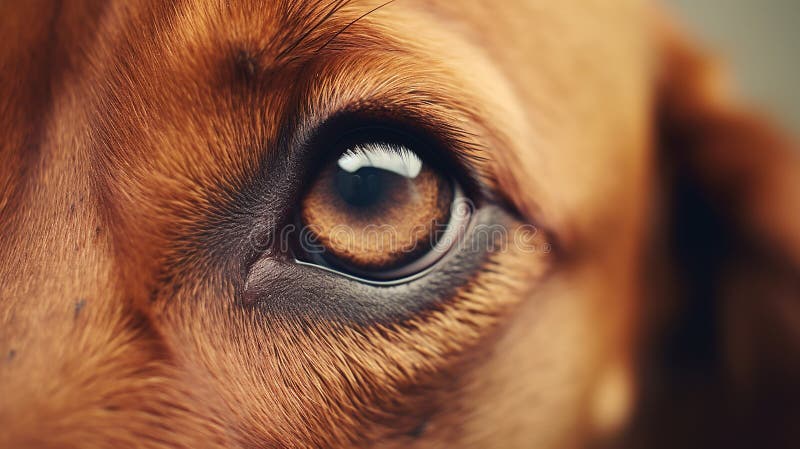 Close-up of a Dog S Eye. Selective Focus Stock Illustration ...