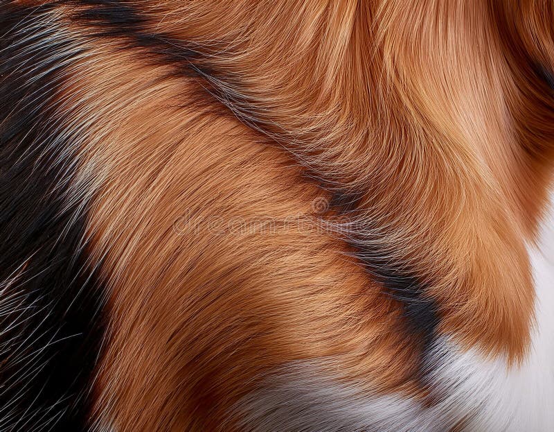 Close-up of a Dog S Fur Texture Showing Patterns and Color Variations ...