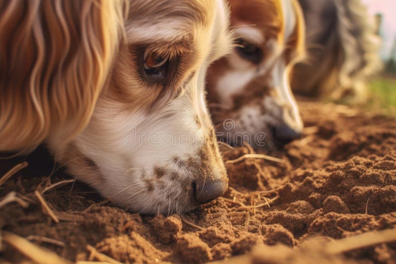 Close-up of Dogs Paws Digging into the Soil Stock Image - Image of ...