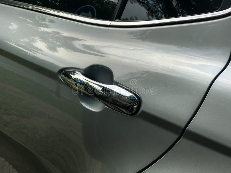 Door Handle of Modern City Car Stock Photo - Image of auto, door: 165300684