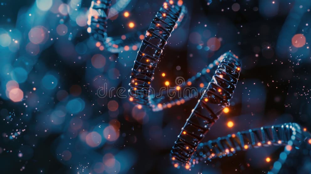 Double Strand DNA stock illustration. Illustration of generated - 382559740