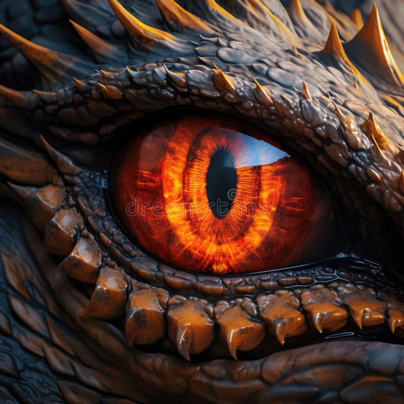 A Close Up of a Dragon S Eye with an Orange Eyeball in the Center of it ... A Close Up of a Dragon S Eye with an Orange Eyeball in the Center of it ...