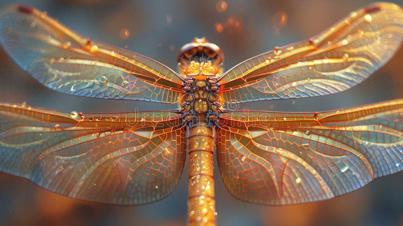 Close-up of a Dragonflys Wings Stock Photo - Image of nature, dragonfly ...