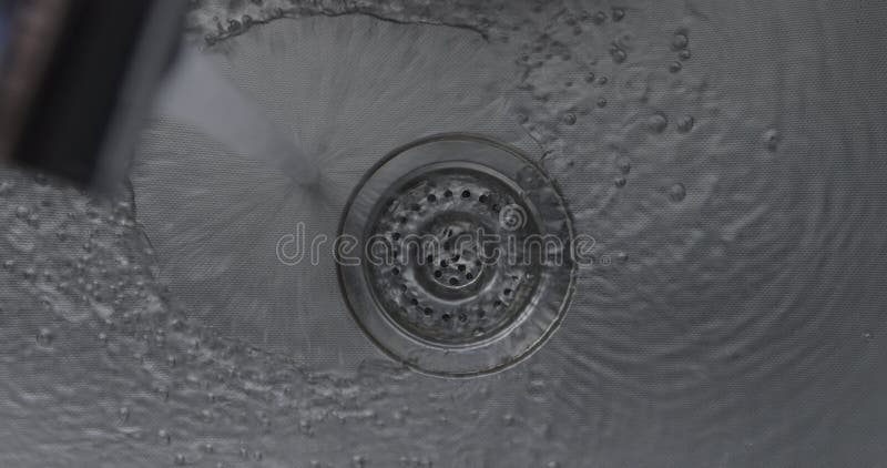 Close Up of Drain in a Sink Stock Video - Video of interior, disposal ...