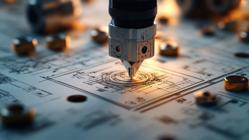 A Close-up of the Drawing and Pencil Correcting Project. Pencil Drawing ...