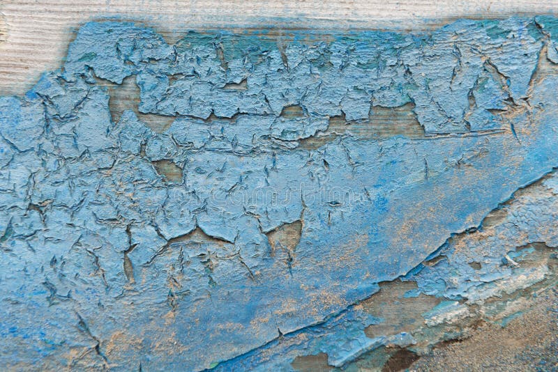 Chipped Blue Paint Wall Texture Stock Photo - Image of fray, aging ...