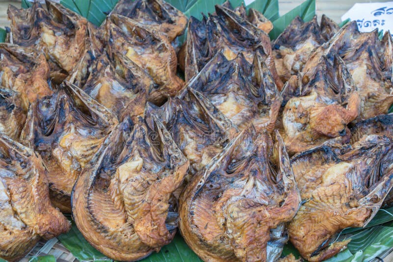 Close Up of Dried Fish Fried is Thai Food. Stock Image - Image of close ...
