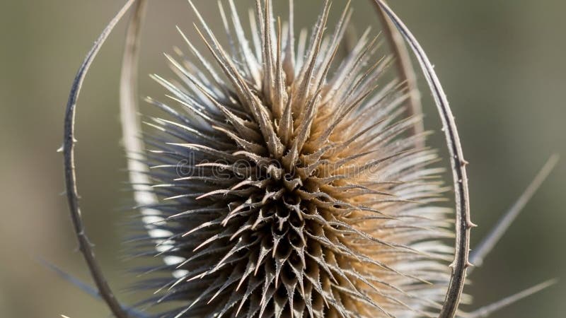 Teasel Dipsacus Fullonum Stock Illustrations – 160 Teasel Dipsacus ...