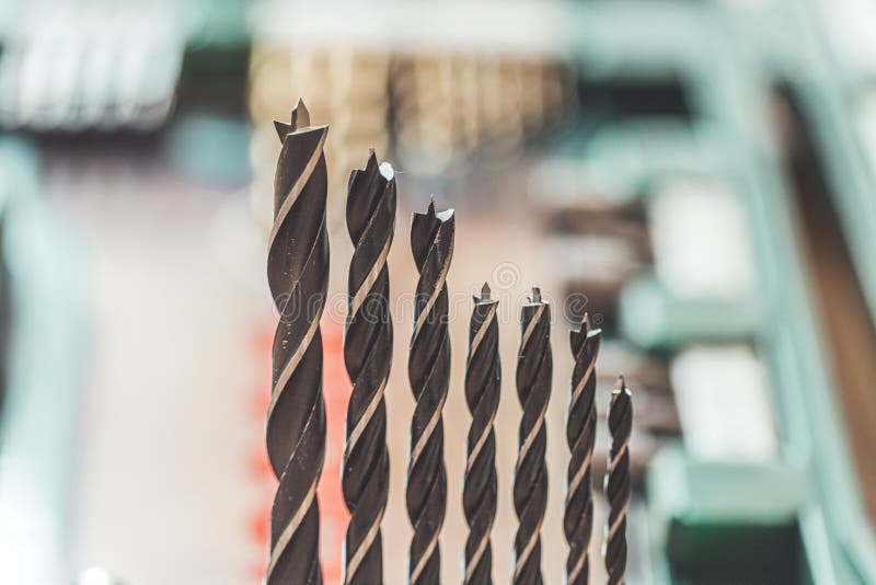 Set of Wood Drilling Hardware, Read for Use. Do it Yourself Stock Image ...