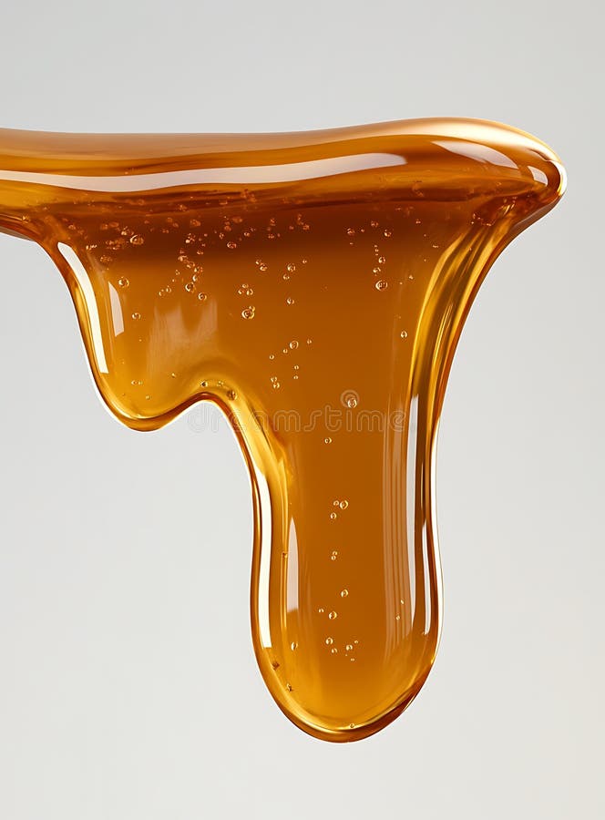 Close Up Dripping Honey stock illustration. Illustration of liquid ...