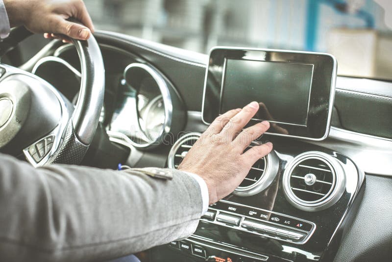 Touch screen. stock image. Image of mode, dashboard - 119792795