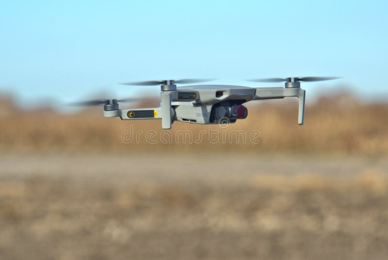 Close Up of a Drone in Flight Stock Image - Image of work, filming ...
