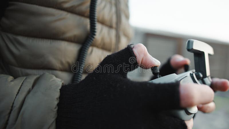 Drone Pilot with Remote Controller Stock Image - Image of antenna ...