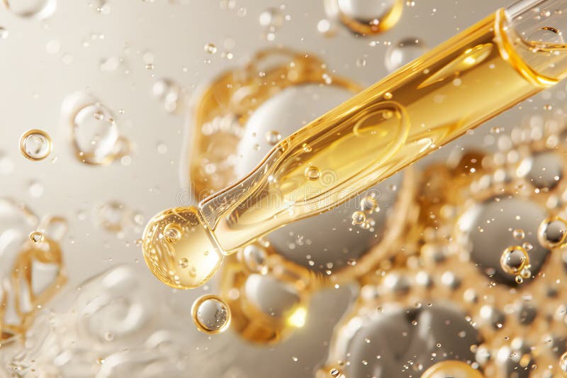 A Close Up of a Drop of Liquid in a Glass Tube Stock Photo - Image of ...