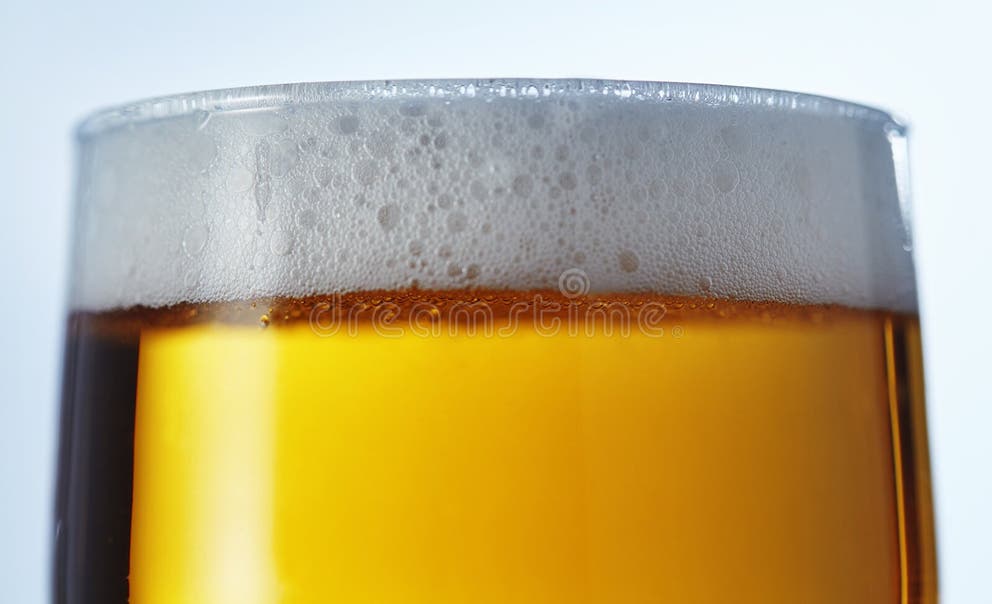 Close Up Drops of a Ice Cold Pint of Beer Stock Image - Image of ...