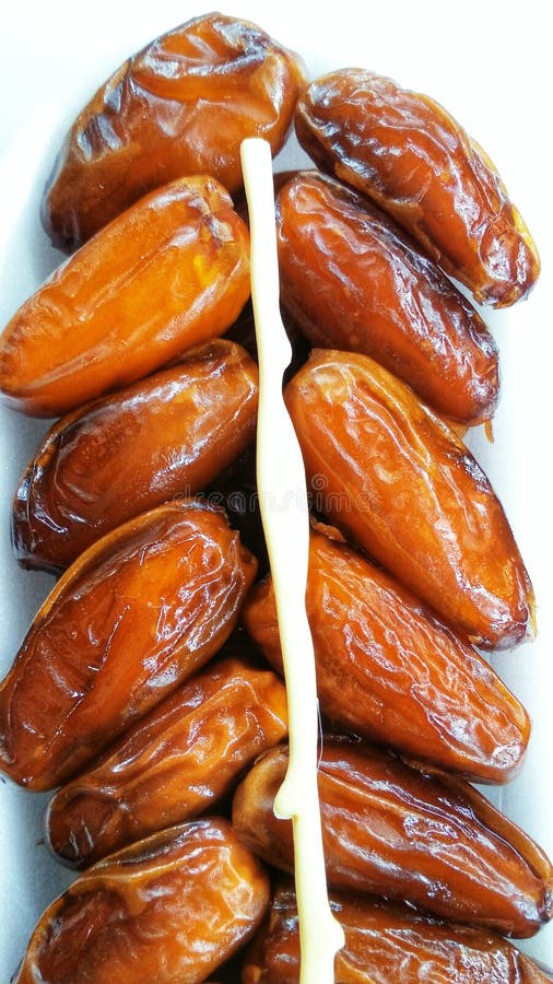 Close Up of Dry Dates. Top View Stock Image - Image of sweet, break ...
