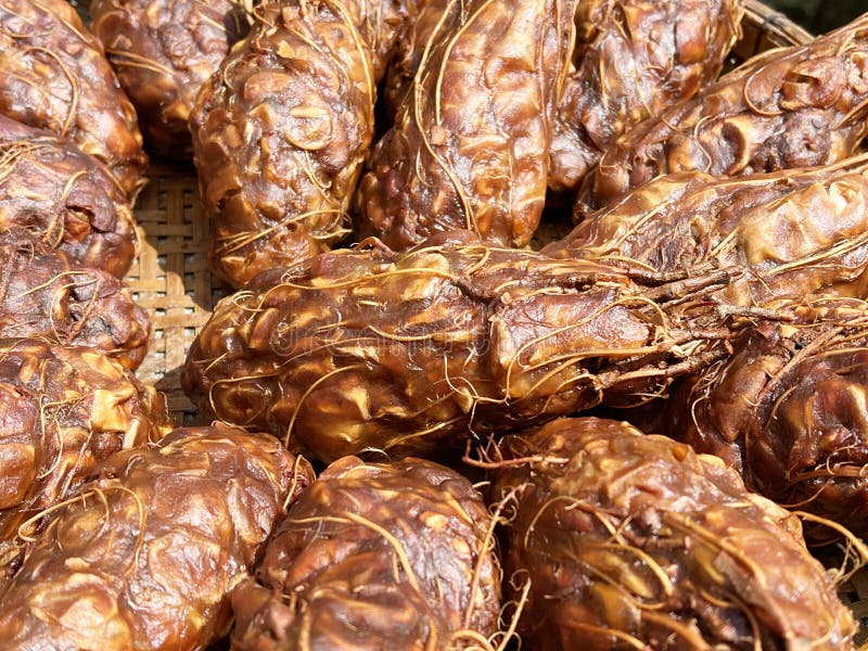 Dry Tamarind Fruit on Basket Stock Photo - Image of nature, snack ...
