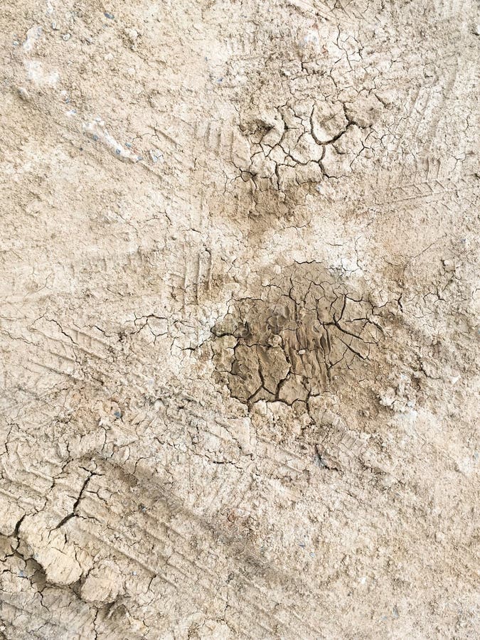 Dry Wheel Track on Dirt Soil Texture Stock Image - Image of dirty, land ...