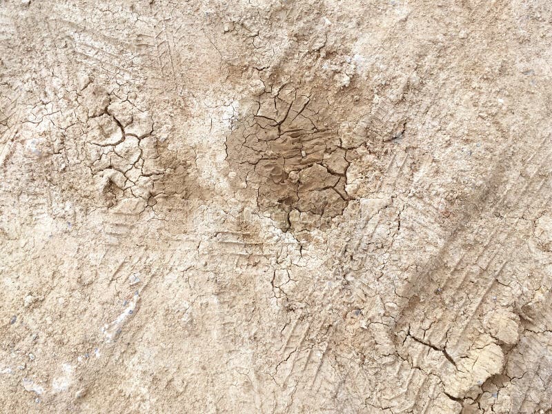 Dry Wheel Track on Dirt Soil Texture Stock Image - Image of land, rough ...