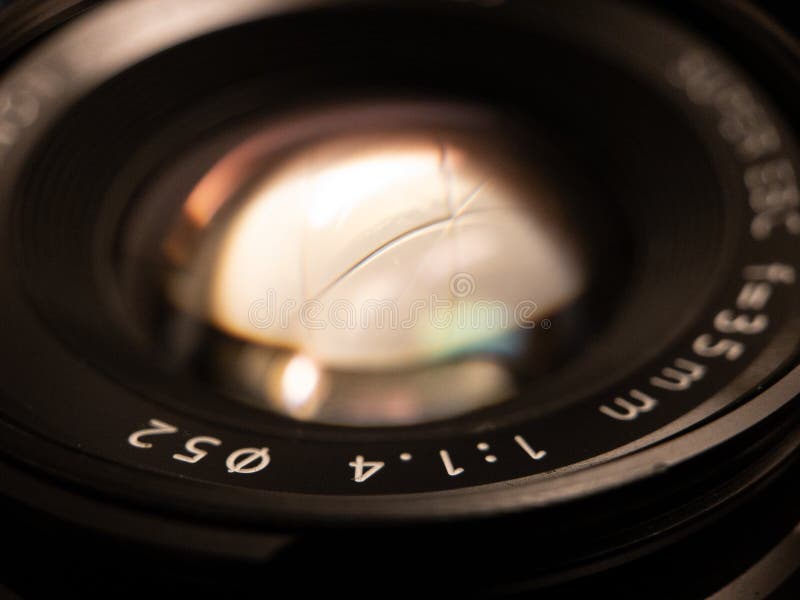Close Up of a DSLR Photo Lens Stock Photo - Image of horizontal, macro ...