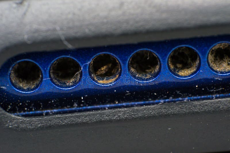 Close-up with the Dust from the Speakers of a Phone Stock Photo - Image ...