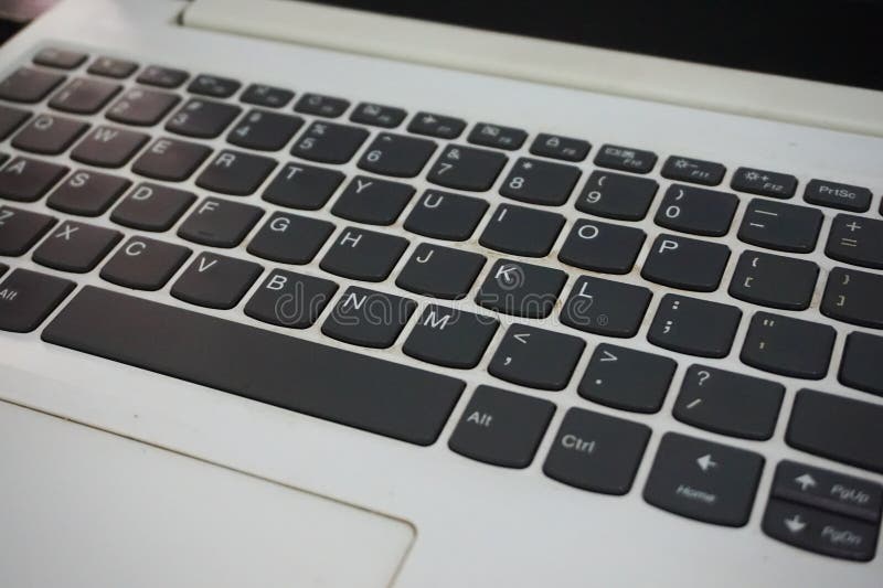 Close-Up of a Dusty Laptop Keyboard Stock Photo - Image of cleanliness ...