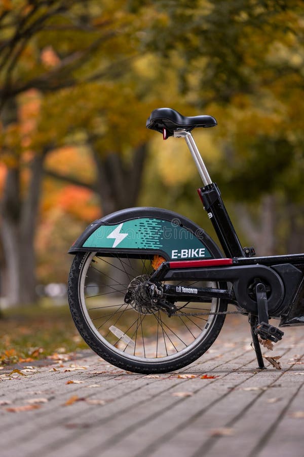 Close Up of an E-bike from the Toronto Bike Share System in a Park with ...
