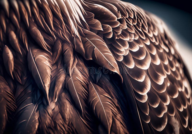 Close Up the Eagle Feathers Stock Illustration - Illustration of ...