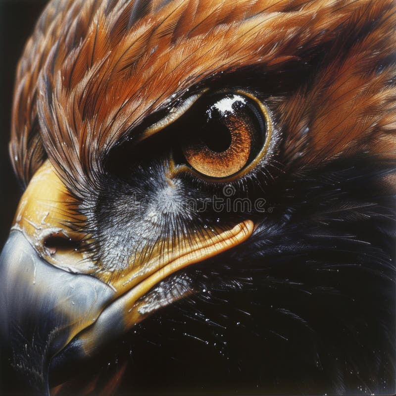 Close-up of an Eagle S Eye, Showcasing Its Sharp Focus and Intense Gaze ...
