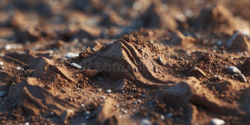 Close Up of Earth Dirt on Ground with Bumps and Textures Stock Image ...