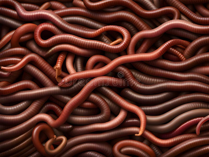 3D Render of Earthworm stock illustration. Illustration of worm - 204188998