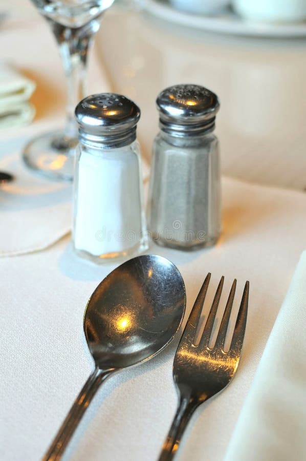 Close Up of Eating Utensils Stock Image - Image of table, closeup: 16940153