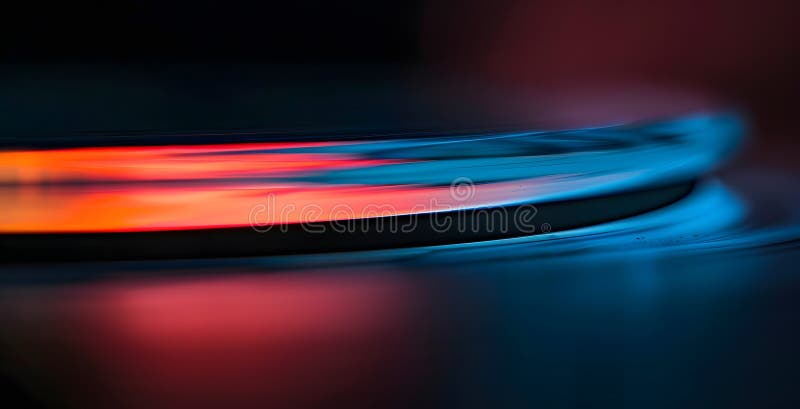 Abstract Gradient Edge with Red and Blue Blur Stock Illustration ...