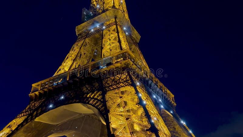 The Eiffel Tower at Night in Paris, France Stock Footage - Video of ... The Eiffel Tower at Night in Paris, France Stock Footage - Video of ...