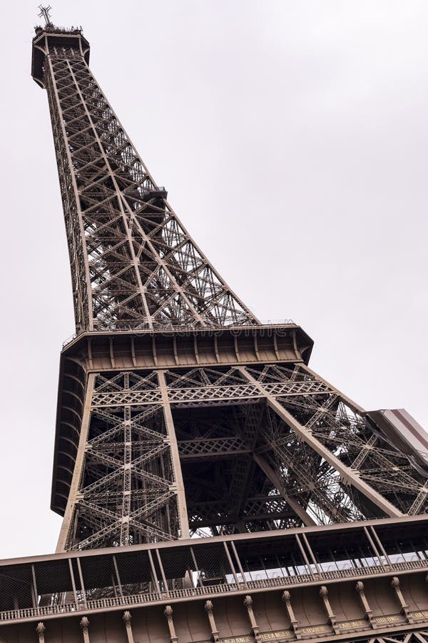 Close Up Eiffel Tower in Paris Stock Image - Image of beauty, historic ...