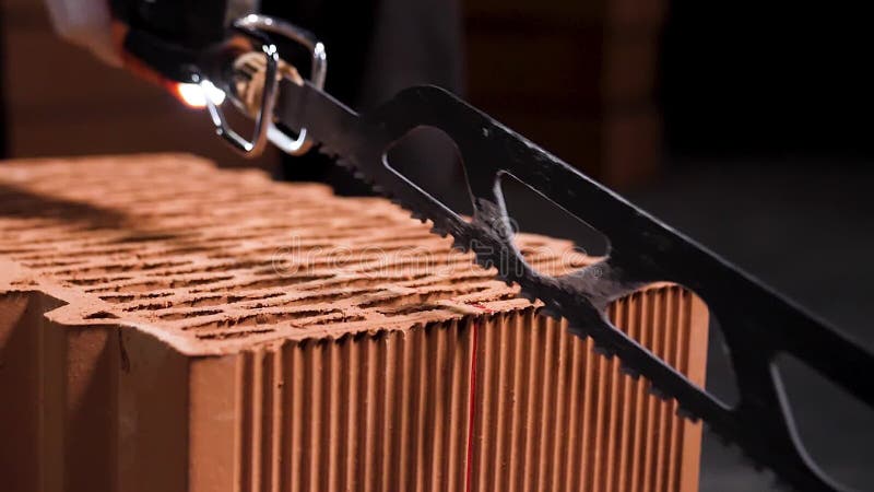 Close Up of Electric Cutting Machine for Small Ceramic Blocks Turning ...