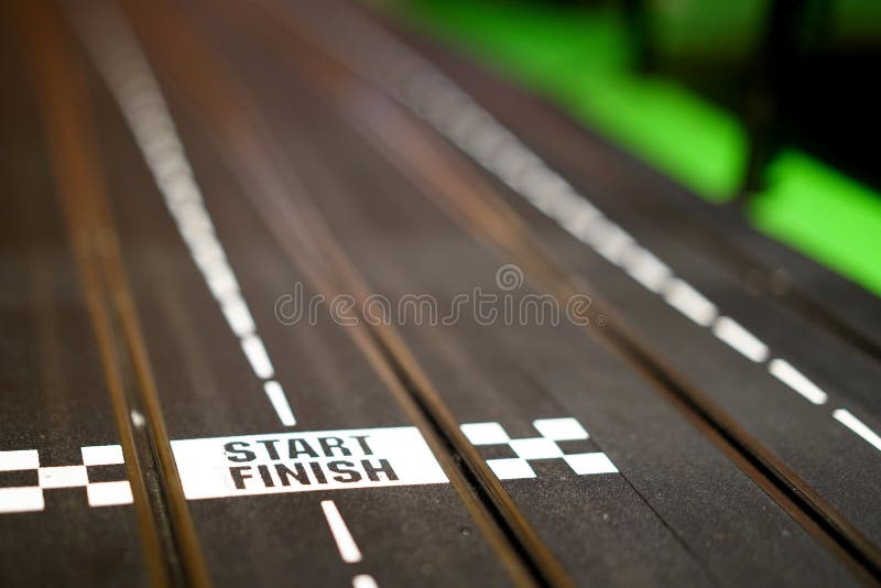 Close-up of Electric Model Car Racing Tracks Stock Image - Image of ...