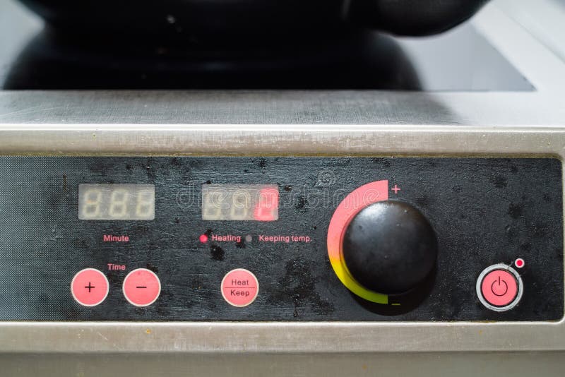 Close Up Electric Stove Controls Stock Image - Image of controls ...