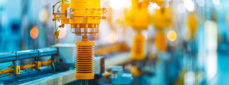 Close-Up of Electrical Equipment in Industrial Setting with Focus on ...