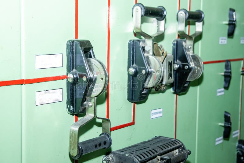 Close Up of Electrical Power Switches, Electrical Switch Stock Photo ...