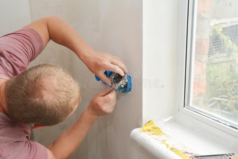 Close-up Socket Circuit Breaker Electrical System Stock Photo - Image ...