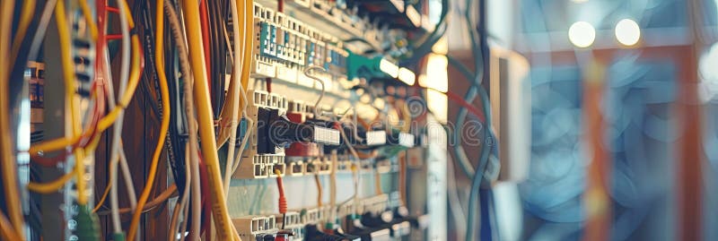 A Close-up of an Electrician Working on Wiring within an Open Wall ...