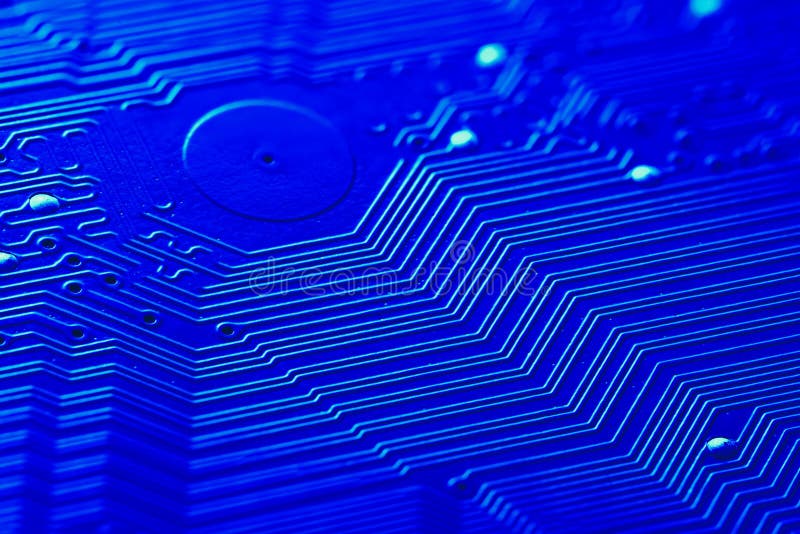 Close-up Electronic Board of the Computer Motherboard Stock Photo ...