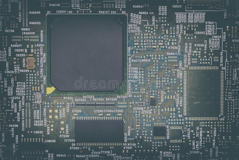 Close-up of Electronic Board Stock Image - Image of integrated ...