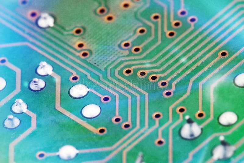 Close Up of Electronic Circuit Board Background. Computer, Hardware or ...