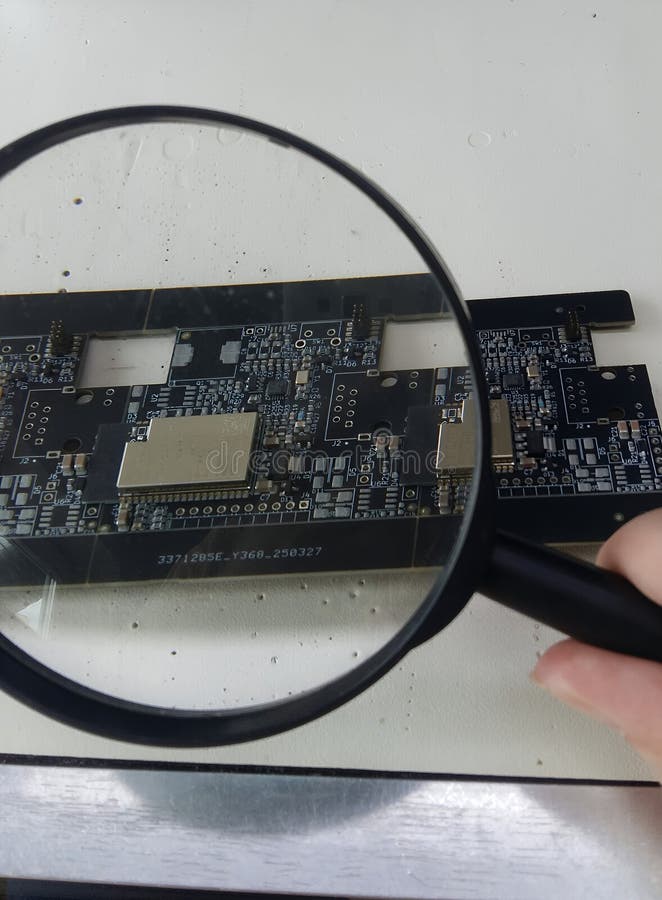 Close-up of Electronic Circuit Board on Component List Editorial Stock ...