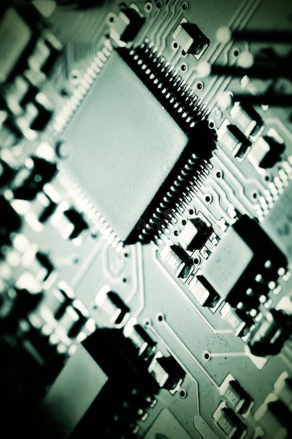 Close-up of Electronic Circuit Board with Components Stock Image ...